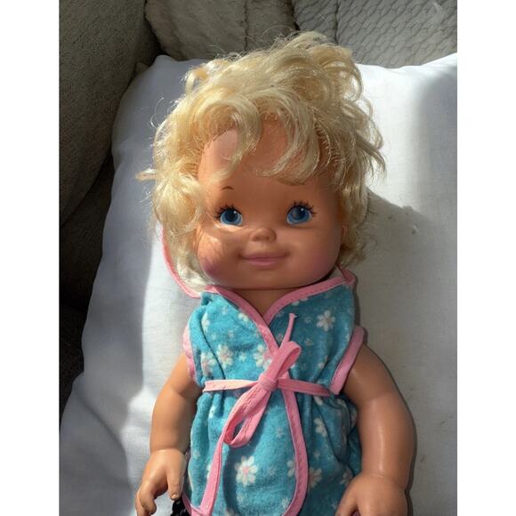 Mattel | Toys | Vintage Mattel Baby Doll 2 Blonde Hair Blue Eyes 1975 ...